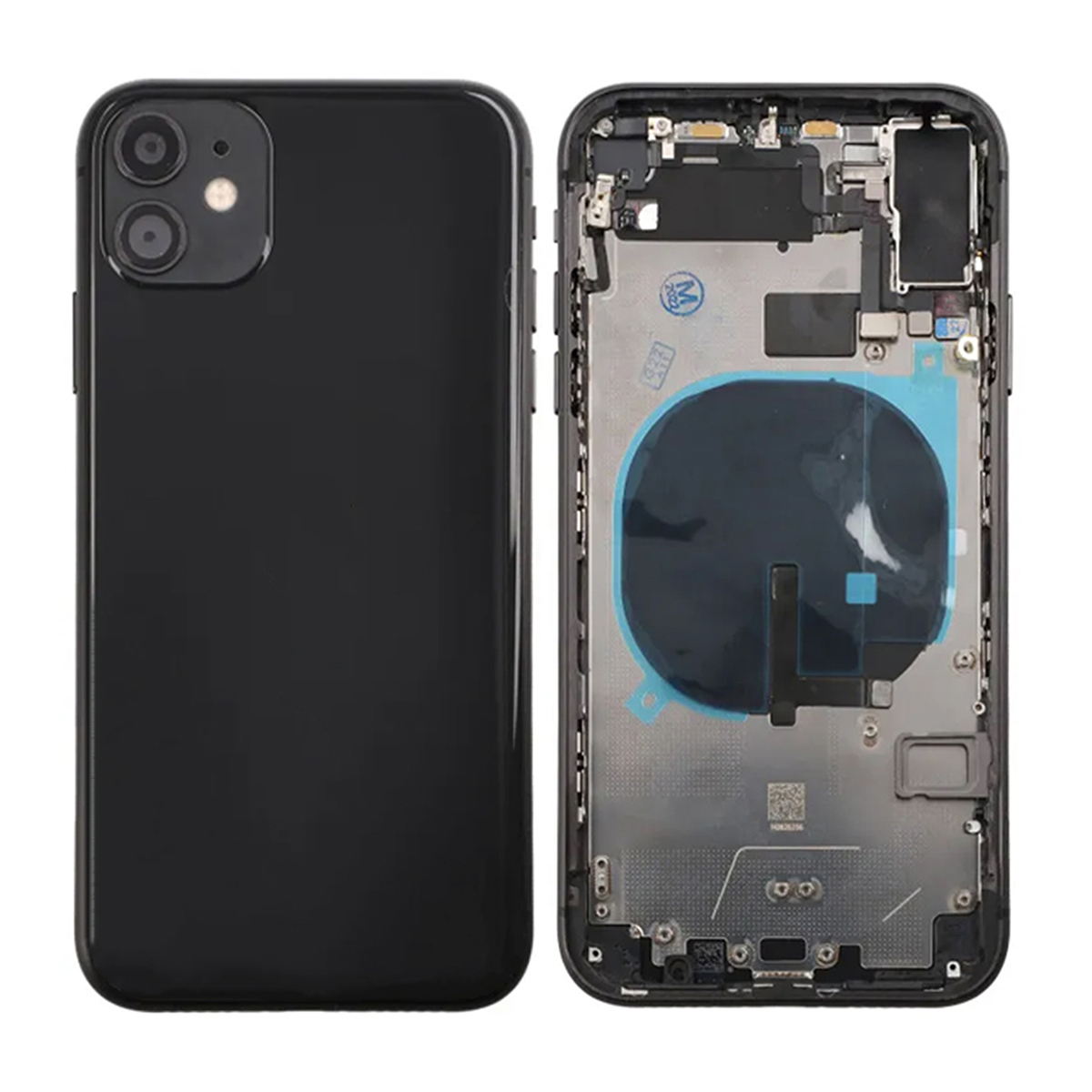 iPhone 11 Back Housing Premium - With SEMI Small Parts - Black ...