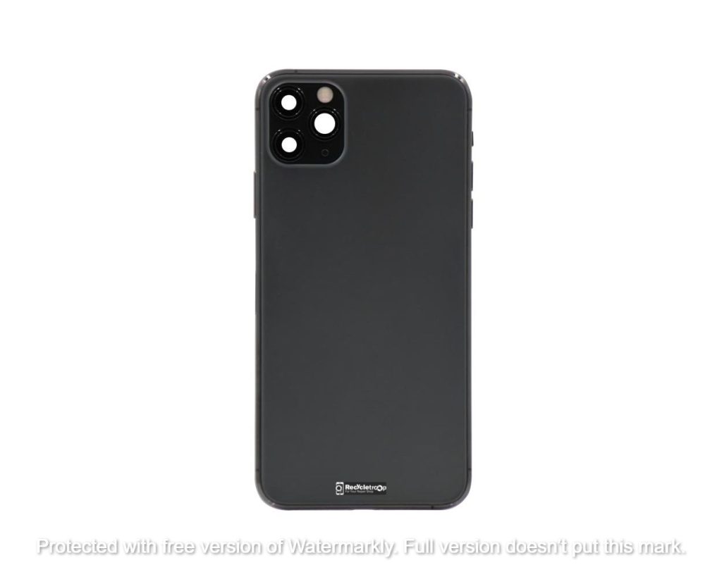 iPhone 11 Pro Max Back Housing Premium - Without Small Part Black ...