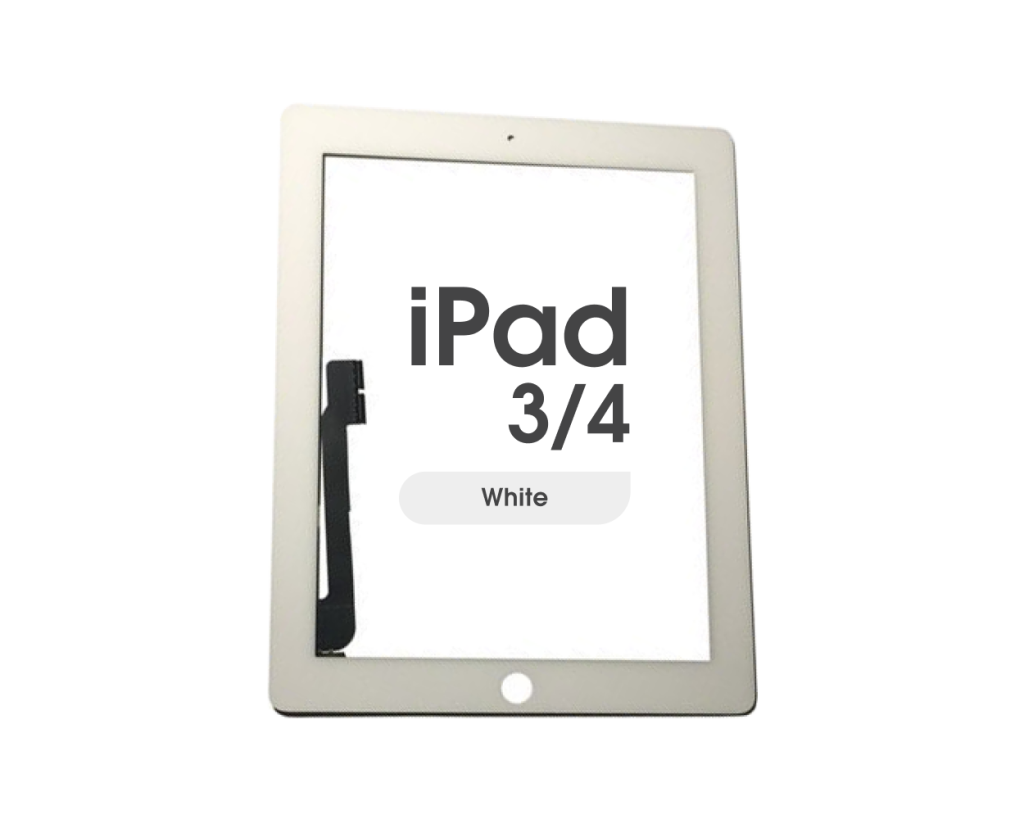 iPad 3/4 Glass and Digitizer Touch Panel - Premium (White) |Recycletroop Sweden