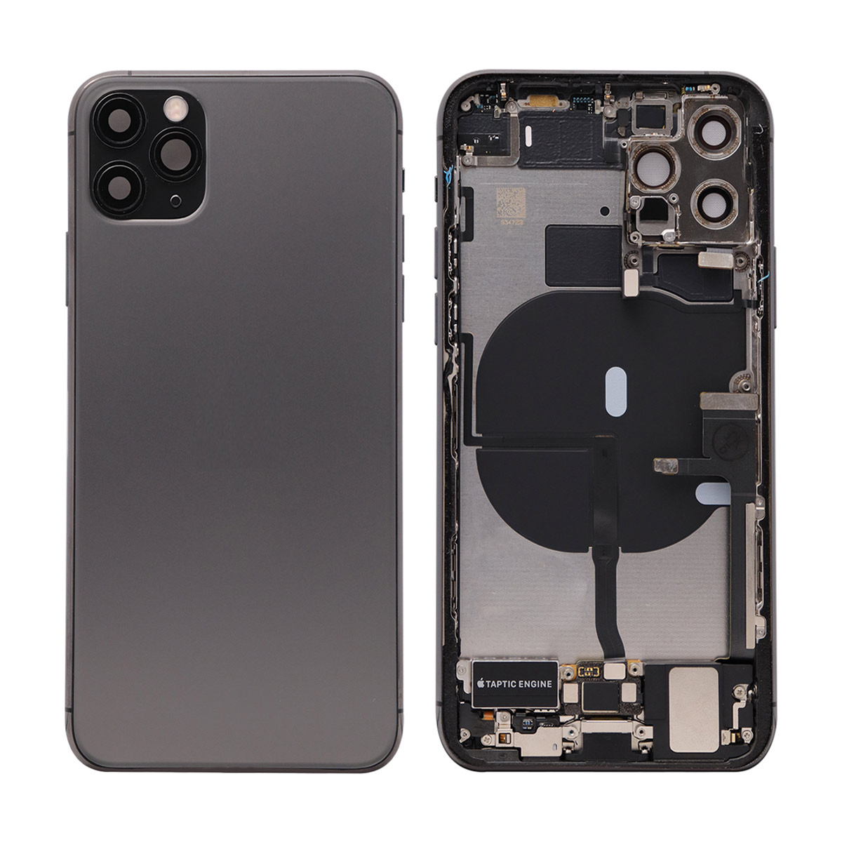 iPhone 11 Pro Max Back Housing Premium - Complete Small Part Black ...