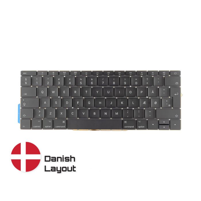 Keyboard Only Danish Layout for MacBook Pro 13-inch A1708 |Recycletroop ...