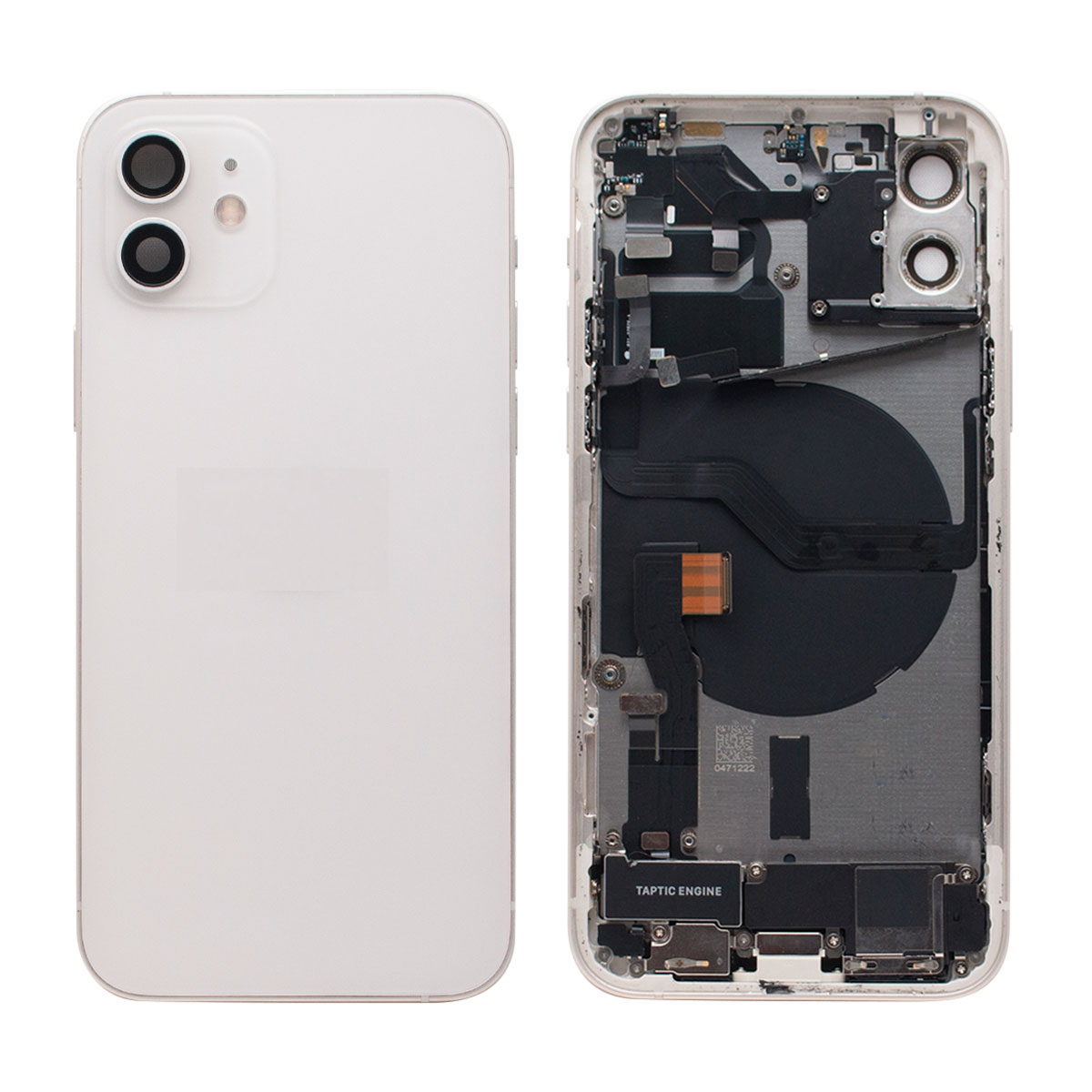 iPhone 12 Back Housing Premium - Complete Small Part White ...